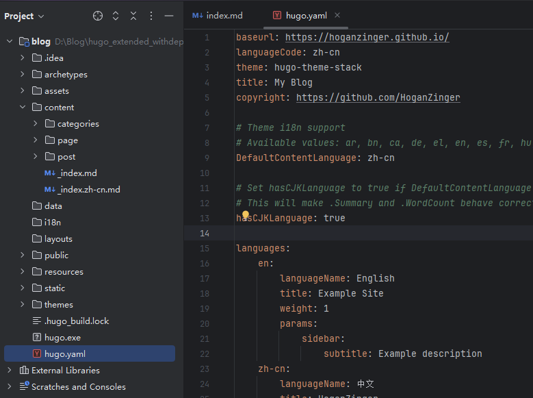使用Hugo+Github搭建个人博客